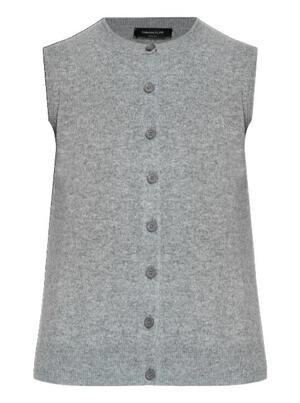 FABIANA FILIPPI Fabiana Filippi Sleeveless Button-Front Cardigan Sweater
