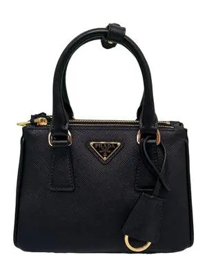 Prada Galleria Saffiano Leather Micro Bag - Black