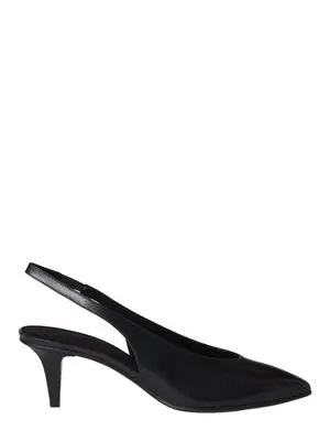 Loro Piana Rebecca Slingback Heels - Black