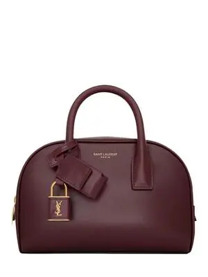 Saint Laurent Sac De Jour Boston Mini Shoulder Bag - Rouge Cabernet