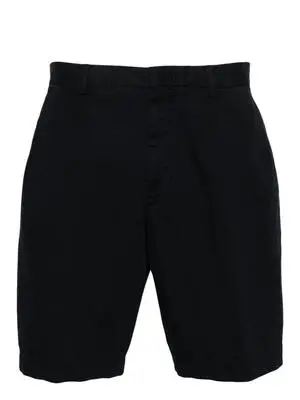 Zegna Pressed Crease Straight-leg Tailored Shorts - Navy Blue