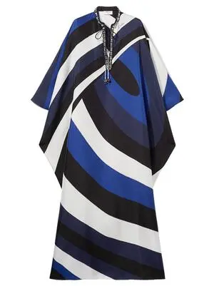 Emilio Pucci Printed Kaftan - Black