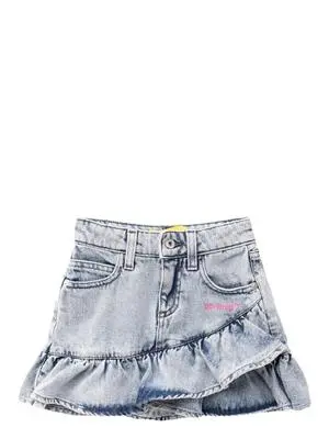 Off-White Denim Lotus Leaf Skirt - Gray