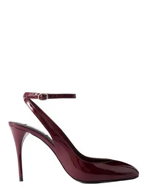 Alaïa Round-headed High-heeled Sandals With Adjustable Ankle Strap - Brown