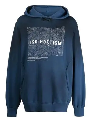 ISO POETISM BY TOBIAS NIELSEN Hooded Sweater - Blue