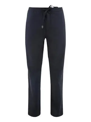 Canali Drawstring Wool Pants - Black