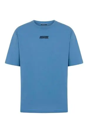 MOSCHINO Logo-embroidered Cotton T-shirt