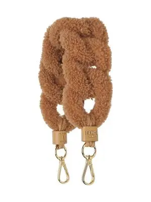 Fendi Sheepskin Shoulder Strap - Light Brown