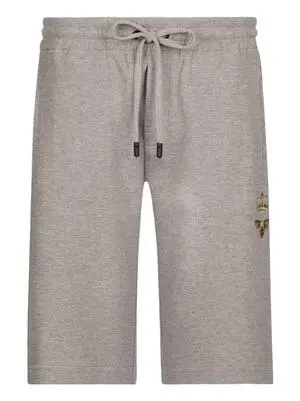 Dolce & Gabbana Cotton-blend Shorts - Grey