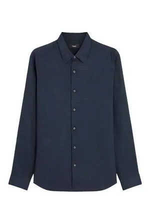 Theory Irving Linen Shirt - Black