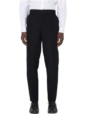 Armani Exchange Belt-loop Casual Pants - Black