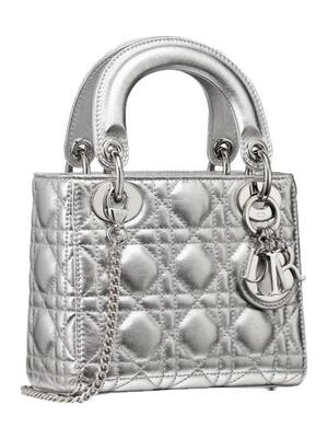 Dior Dior Mini Lady Shoulder Bag Gray