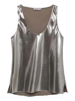 Simkhai Kamari U-neck Top - Silver