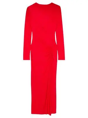 Simkhai Ferrera Midi Dress - Fiery Red