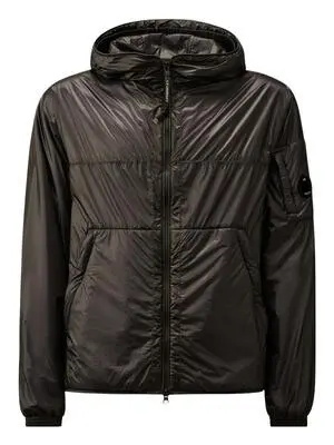C.P. COMPANY Hooded Jacket With Lens Detail - Total Solar Eclipse-blue