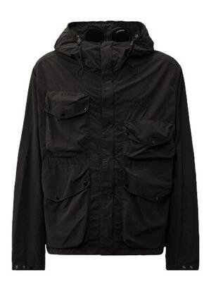 C.P. COMPANY Hooded Utility Jacket - Blue