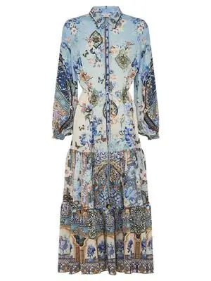 Camilla Al Manial Palace Memoirs Maxi Dress - Gray