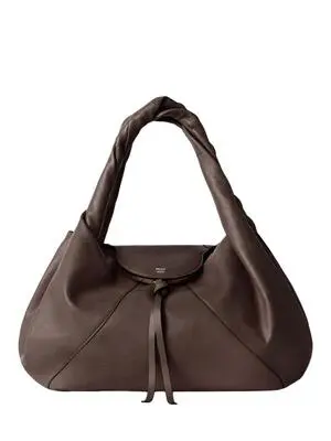 Fendi Dark Brown Leather Bag - Black
