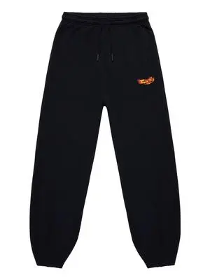 MARCELO BURLON COUNTY OF MILAN County Flame Track Pants - Black