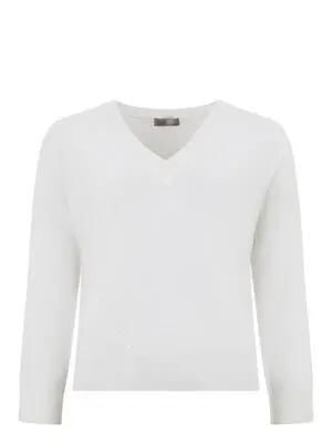 Herno Long-sleeve V-neck Pullover - White