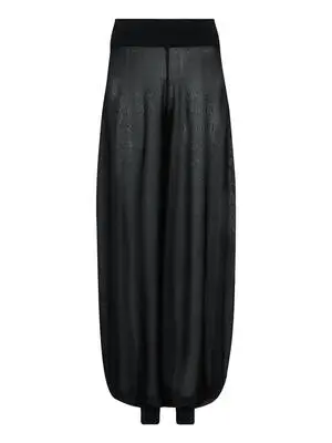 Alaïa Ribbed Waistband Knitted Trousers - Black