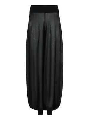 Alaïa Ribbed Waistband Knitted Trousers - Black