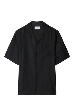 Off-White Buttoned Short-sleeved Shirt - Black