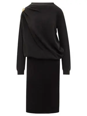 FABIANA FILIPPI Fabiana Filippi Long Sleeve Dress With Metallic Accents
