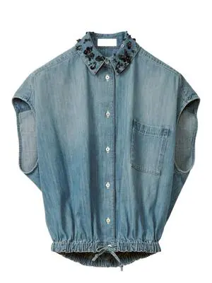 FABIANA FILIPPI Fabiana Filippi Embellished Collar Shirt