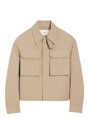AMI Paris Work Jacket - Nude