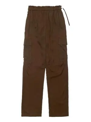 Helmut Lang Pull-on Wide-leg Cargo Pants - Brown