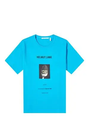 Helmut Lang Photograph-print Cotton T-shirt - Blue