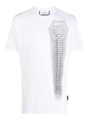 Philipp Plein Short-sleeved T-shirt With Round Neck - White