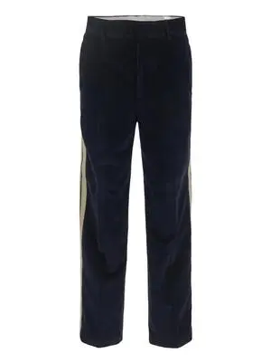 Palm Angels Side Stripe Detailed Corduroy Pants - Black
