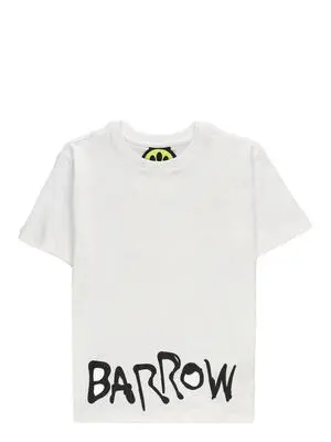 BARROW Logo-print Cotton T-shirt - White