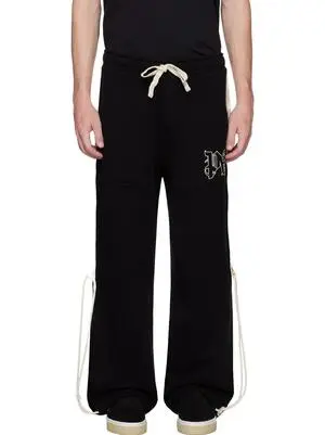 Palm Angels Lace Up Sweatpants - Black