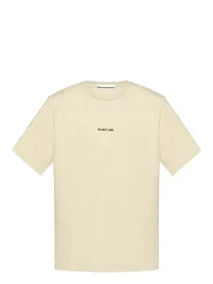 Helmut Lang Inside Out Logo Crewneck T-shirt - Nude