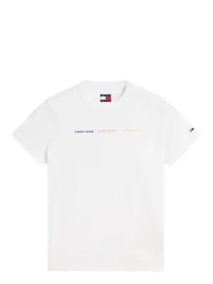Tommy Hilfiger Repeat Logo T-shirt - Ecru