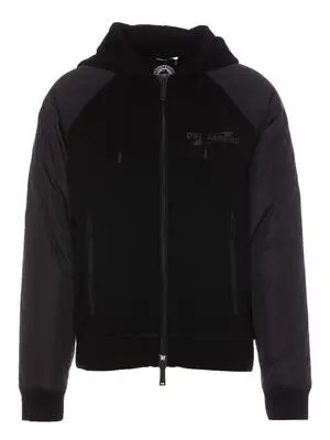 Dsquared2 Logo Print Hooded Jacket - Black