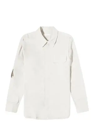 Helmut Lang Cotton-linen Twill Shirt - White