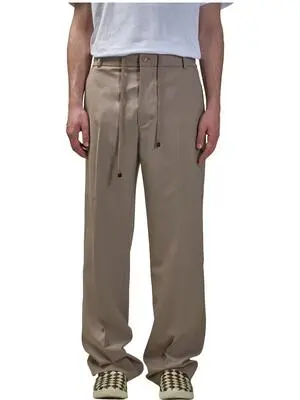 Moncler Gabardine Tailored Trousers - Gray