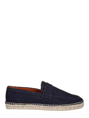 Missoni Chevron Slip-on Espadrilles - Black