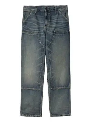 Carhartt Work In Progress Double Knee Jeans - Blue