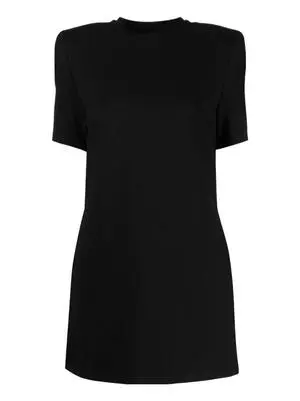 AREA AREA Embellished Slit T-Shirt Dress