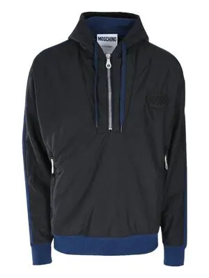 Moschino Color-block Hooded Jacket - Black