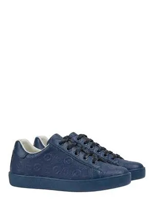 Gucci Gg Supreme Canvas Sneakers - Blue