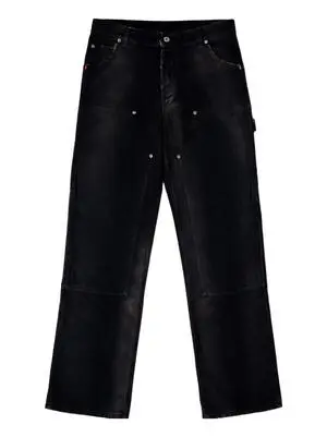 Heron Preston Carpenter Wide Leg Jeans - Black