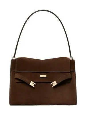 Tory Burch Lee Radziwill Large Shoulder Bag - Brown