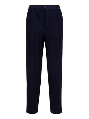 Missoni Chevron-knit Straight-leg Trousers - Black