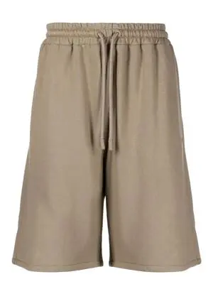 Off-White Elasticated-waist Printed Shorts - Nude